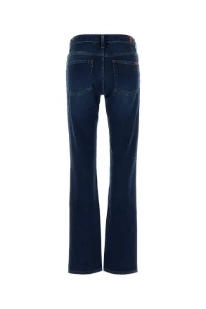7 For All Mankind Womens Blue Stretch Denim The Slim Jeans Blu