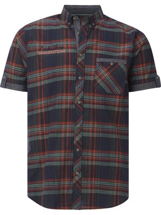 Jan Vanderstorm Herren Kurzarmhemd Snalle dunkelblau, 47/48