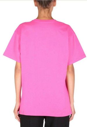Moschino T-Shirt COUTURE 3D Logo Paint-Effect Shirt Oversize 3D-Logo mit handgemaltem Effekt