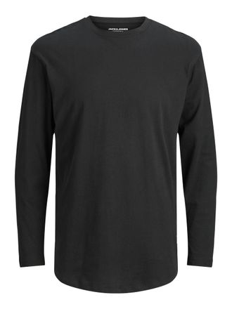 Jack & Jones Herren Jjenoa Tee O-Neck Noos Langarmshirt, Schwarz, XXL EU