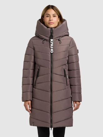 Khujo Steppmantel KHUJO ENEF, Damen, Gr. XXL (44), braun (whisper lila), Web, Obermaterial: 100% Polyester. Futter: 100% Nylon. Wattierung: 100% Polyester, 
