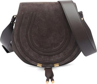Chlo&eacute; Braune Wildleder Hufeisen Detail Tasche - - Bags - Damen - Braun - ONE SIZE