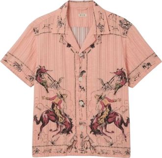 Bode Bronco Buster Hemd - - Shirts - Herren - Orange - L