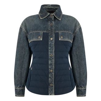 Moorer Veste en jean moderne - Femme - Vestes - Bleu - Taille: 36 FR