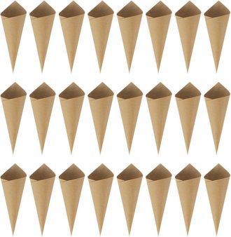 Cabilock VILLFUL 120 St&uuml;ck Papierkegel Hochzeitskonfetti aus Papier mit Klebeband Dekorative Blumenpapierkegel f&uuml;r Tischdeko S&uuml;&szlig;igkeitenhalter und Blumenstr&auml;u&szlig;