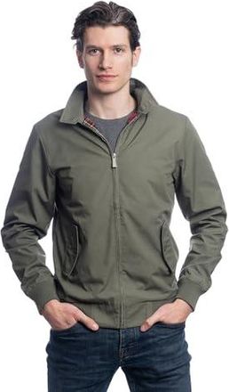 Harrington BLOUSON EN RIPSTOP RECYCL&Eacute; - HOMME - Blouson court - Coupe ajust&eacute;e - Coupe-vent et D&eacute;perlant - 65% polyester RECYCL&Eacute;, 35% coton - KAKI - L