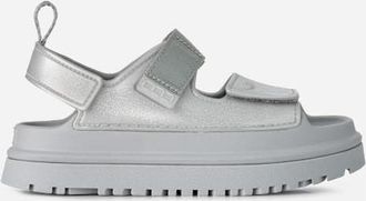 UGG GoldenGlow Glossy Sparkles Sandale f&uuml;r Kinder in Silver, Gr&ouml;&szlig;e