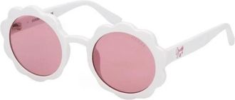 Guess unisex, Accessoires, Blanc, Taille: 45 MM Round Lunettes de soleil