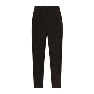 Dolce & Gabbana Homme, Pantalons, Noir, Taille: S Pantalon en velours c&ocirc;tel&eacute;