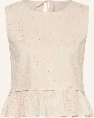 Liu Jo Liu Jo Top Mit Pailletten weiss