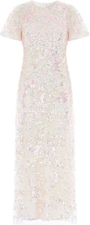Needle & Thread Femme, Robes, Beige, Taille: 34 FR Dancing Ribbon Puff Sleeve Gown