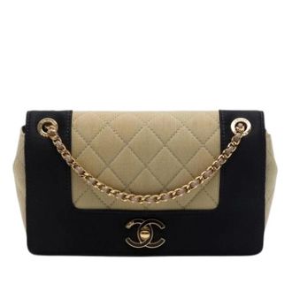 Chanel Pre-owned gesteppte Umh&auml;ngetasche aus Wildleder - - Pre-owned - Damen - Beige - ONE SIZE