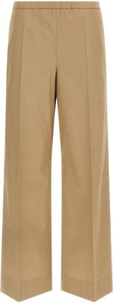 Moncler Femme, Pantalons, Beige, Taille: 36 FR Wide Pantalons