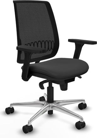 Piqueras y Crespo Telearbeitsstuhl Alares mit 3D-Armlehnen, h&ouml;henverstellbare Lendenwirbelst&uuml;tze. Ausgestattet mit 5 Positionen und eingespritztem Schaum. Mit Rollen vo