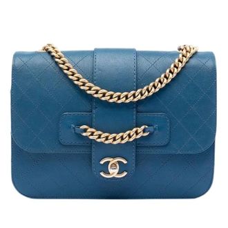 Chanel Pre-owned Vintage Flap Crossbody Bag - - Pre-owned - Damen - Blau - ONE SIZE