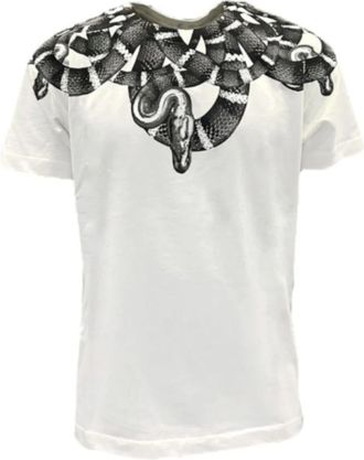 Marcelo Burlon Homme, Tops, Blanc, Taille: XL T-Chemises
