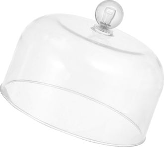 Hemoton Kuchenhaube Tortenglocke Transparent Speiseglocke Fliegenhaube Kunststoff Tellerhaube 13X9cm Abdeckhaube für Speise Käse Kuchen Lebensmittel Abdeckung