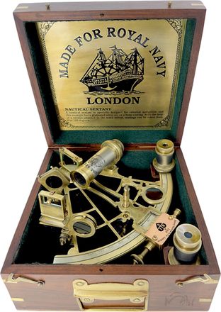 Mah 7,6 cm Nickelmessing Nautical German Marine Sextant C-3081