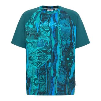 Carlo Colucci Homme, Tops, Bleu, Taille: S Retro Vibes T-Shirt
