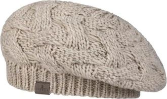 Lierys Béret en Tricot Jesila Bonnet en Laine Bonnet pour Femme (Taille Unique - Beige Clair)