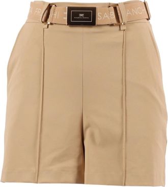 Elisabetta Franchi Femme, Shorts, Brun, Taille: 38 FR Short Cintura