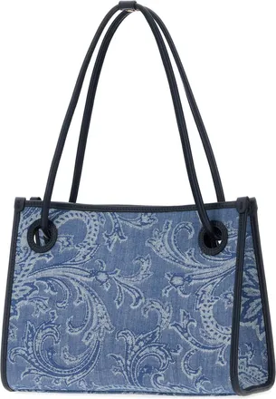 Etro Tessuto Shoulder Bag - Blue