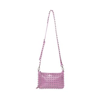 John Richmond Femme, Sacs, Rose, Taille: ONE Size Mini Sac Bandouli&egrave;re &agrave; Clous