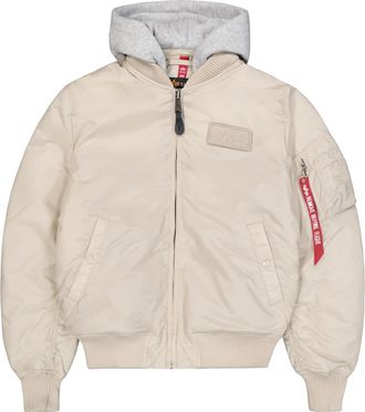 Alpha Industries Alpha Industries Herren MA-1 TT Two Tone Hood Bomberjacke, Organic Beige, L