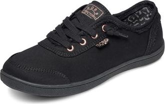 Skechers Baskets Bobs B Cute pour Femme - Mousse à mémoire de Forme - Semelle extérieure Flexible - Légères et végétaliennes, Noir/Noir, 36.5 EU