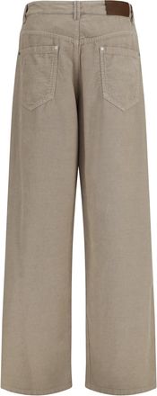 Brunello Cucinelli Cotton and Linen Trousers - Beige
