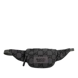 Gucci Sac banane Pre-owned GG Nylon - Femme - Pre-owned - Gris - Taille: ONE Size