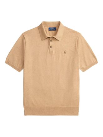 Polo Ralph Lauren polo &agrave; broderies - Tons neutres