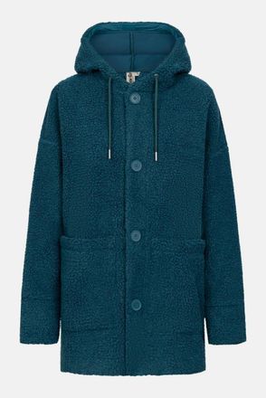Danef&aelig; Fleecejacke Danewillow Damen Petrol T&uuml;rkis Teddy