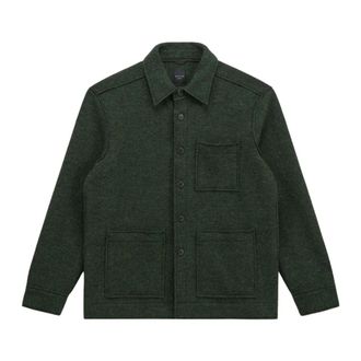 Xacus Hemdjacke - - Shirts - Herren - Gr&uuml;n - S