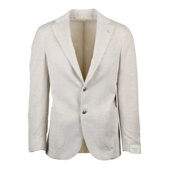 L.B.M. 1911 L.b.m. 1911, Homme, Vestes, Blanc, Taille: 2XL Blazer en velours