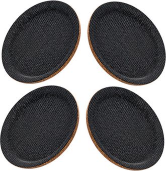 NUOBESTY 4 Stück rutschfeste Möbelgleiter aus Vliesstoff Geräuschdämpfende Bodenschoner für Betten Sofas Schränke Kratzfeste Fußpads zum Schutz von Hartböden