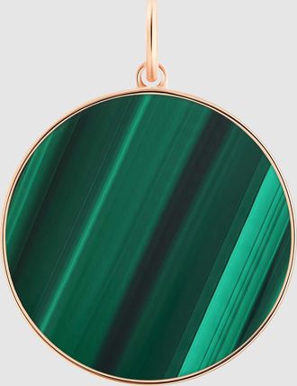 Ginette NY Pendentif Jumbo Ever Malachite Or Rose