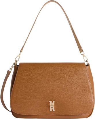 Alviero Martini 1A Classe Femme, Sacs, Brun, Taille: ONE Size Sac bandouli&egrave;re avec rabat et bandouli&egrave;res amovibles