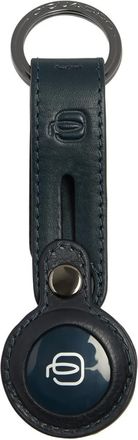 Piquadro Leder AirTag Schl&uuml;sselanh&auml;nger mit Tracker-Tasche - - Accessories - Herren - Blau - ONE SIZE