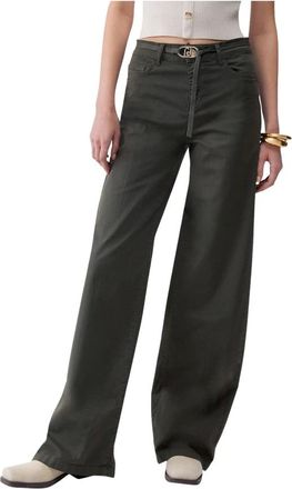 Liu Jo Femme, Pantalons, Vert, Taille: W29 Good Palazzo Pants