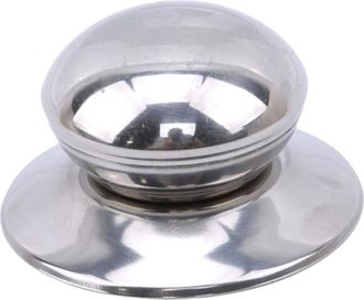 Generic Universal Topfdeckel-Knopf-Griff, K&uuml;che Kochgeschirr Ersatz-Pfanne Topf-Handgriff Deckel-Knopf-Kappe, Edelstahl-Basis Runder Kunststoff-Halteknopf Sch