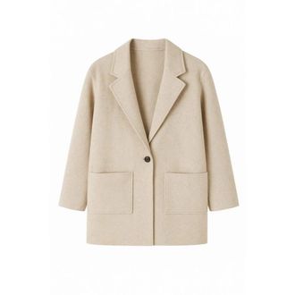 2-Biz Femme, Manteaux, Beige, Taille: 38/40 FR Manteaux Crois&eacute;s