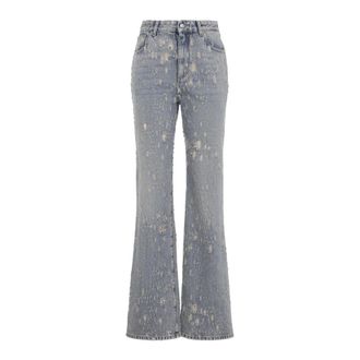 Alexander McQueen Distressed Flared Jeans - - Jeans - Damen - Blau - W26