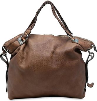 Gucci Shopper - Large Leather Bamboo Bar Tote - Gr. unisize - in Braun - für Damen