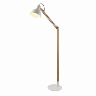 Lindby Lampadaire Bois Shivanja (Moderne) en Marron e. a. pour Bureau (1 lampe,&agrave; E27), Sur Pied Lampe a de Sol
