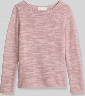 Marc O'Polo Slim Fit Pullover aus Baumwoll-Leinen-Mix