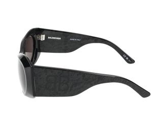 Balenciaga Womens Bb0394s Oversized Acetate Sunglasses Black