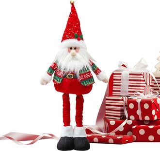 Generico Plüsch-Zwerge, Weihnachtswichtel, rot, Plüsch, Schreibtischdekoration, Weihnachtsdekoration für Geschäft, Schule, Hof, Schlafzimmer, Büro, Garten, Inn