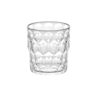 Guzzini Vanity, niedriger Becher, Dekor 3, aus Bio-based SAN und Bio-based SMMA - Aria (transparent)