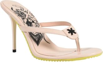 John Richmond Femme, Chaussures, Beige, Taille: 37 EU Heeled Thong Sandal